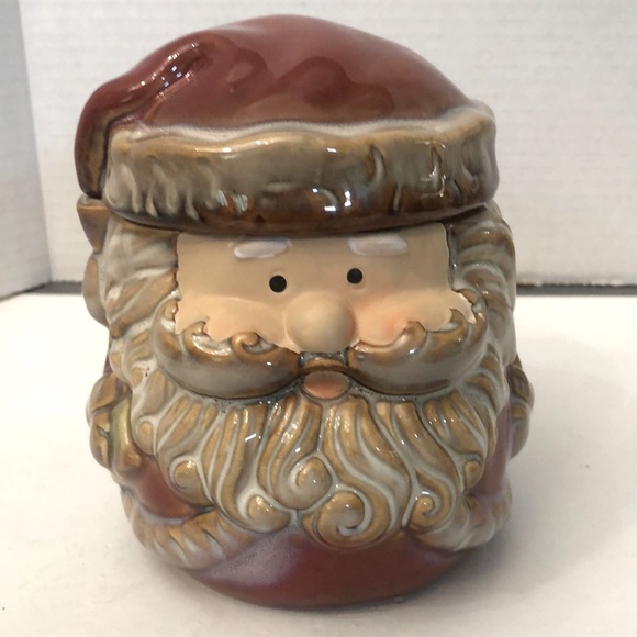Holiday | Ceramic Santa Canister Cookie Jar | Poshmark